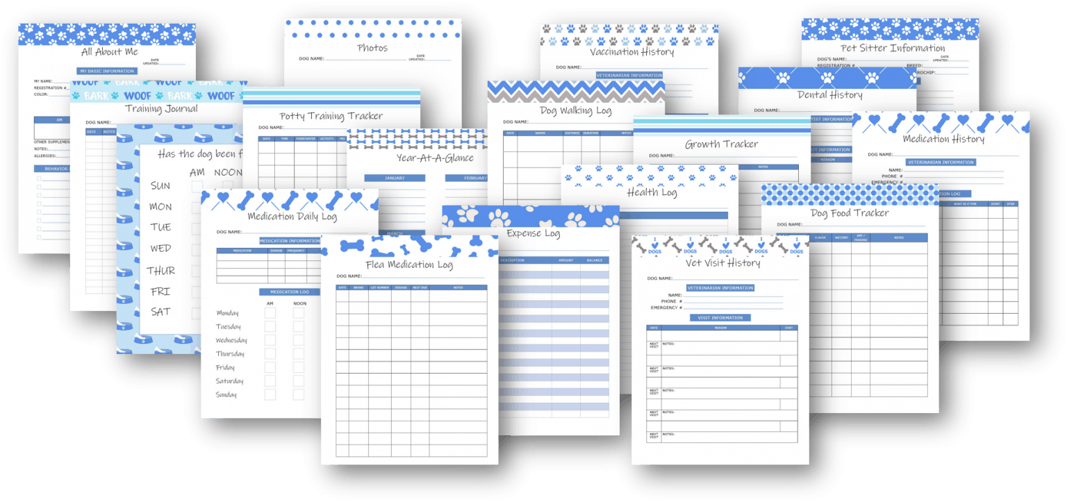 Dog Binder Printables - Printable Pro